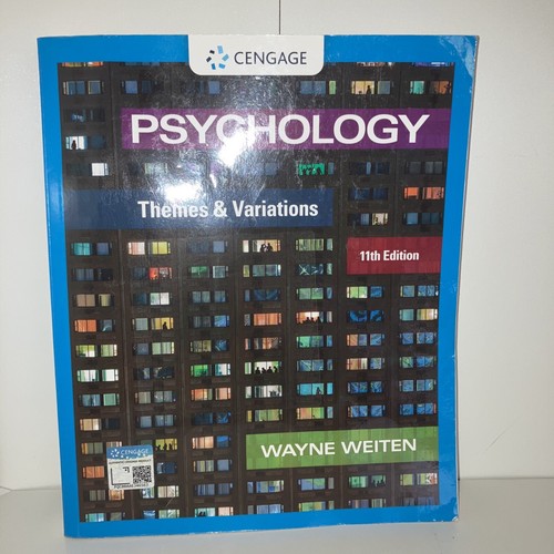 Psychology Themes and Variations 11th Edition By Wayne Weiten ...