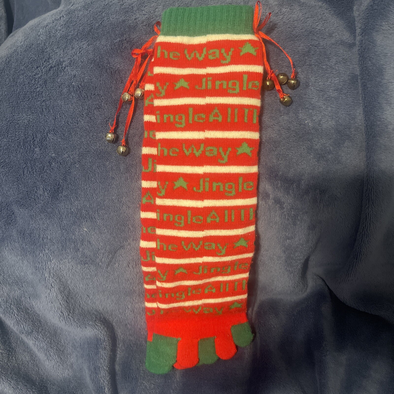 Jingle All The Way Christmas Toe Socks Novelty Adult Unisex Socks | eBay