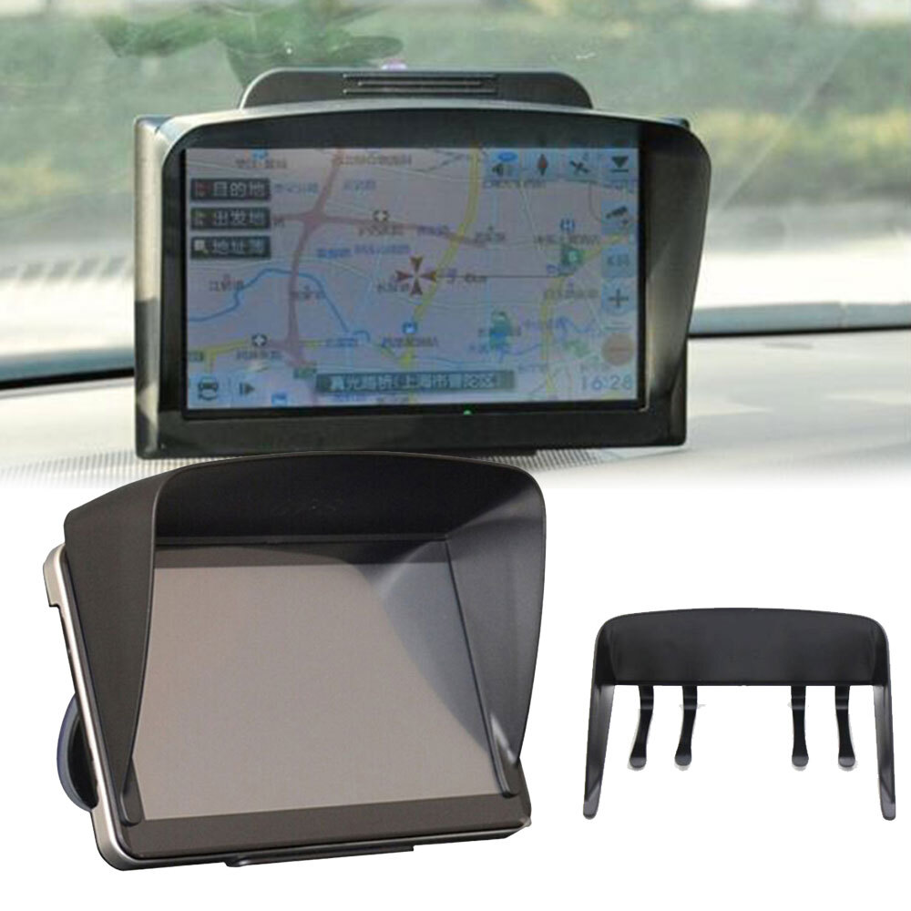 1x Car 7" GPS Navigation Sunshade Anti-Glare Sunshield Visor Interior ...
