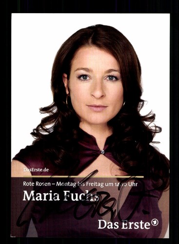 Maria Fuchs Rote Rosen Autogrammkarte Original Signiert + F 16048 | eBay.de
