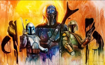 Rob Prior Original Custom Framed Artwork Mandolorian 16/25 RARE | eBay