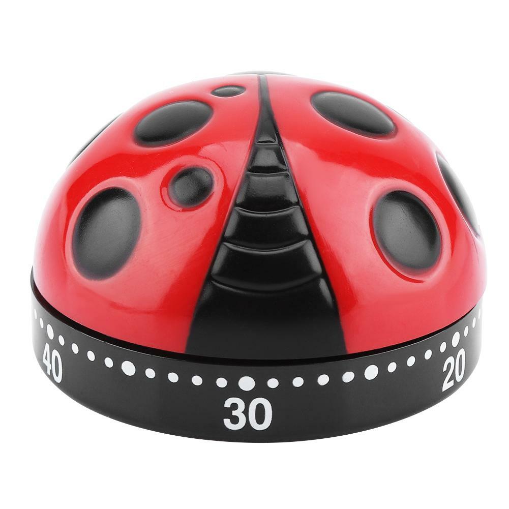 Kitchen 60 Min Ladybug Shape Timer Mechanical Wind-Up Time Reminder ...