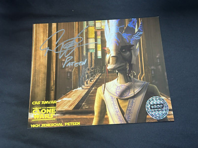 Cas Anvar ICCC Authentic Autograph High Seneschal Peteen Star Wars ...
