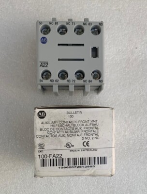 Allen Bradley 100-FA22 auxiliary contact | eBay