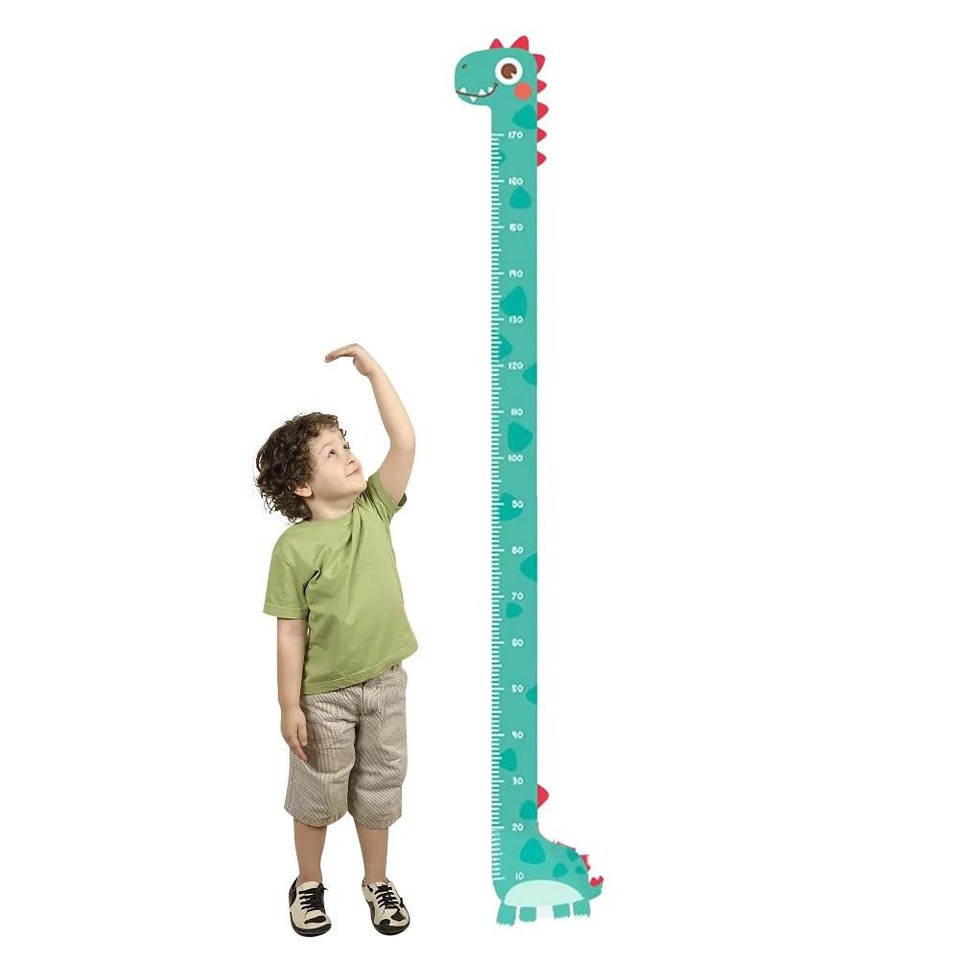 Dinosaur Height Chart, Thick Height Measuring Ruler , Kids Height ...