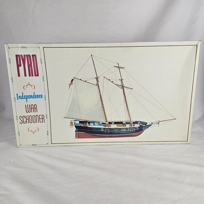 Vintage Pyro Independence War Schooner Scale Plastic Model Kit | eBay