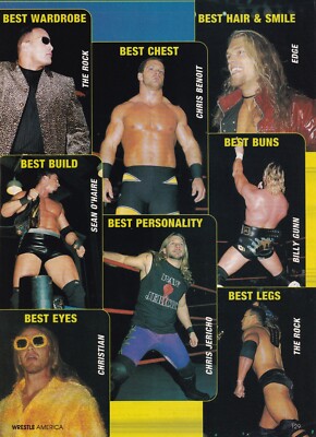 Chris Jericho The Rock Edge 8x10 Pro Wrestling Magazine Page WWE | eBay