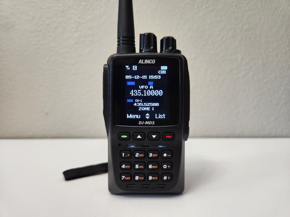 Alinco DJ-MD5XTG VHF/UHF Dual Band DMR Part 90 Handheld Transceiver ...