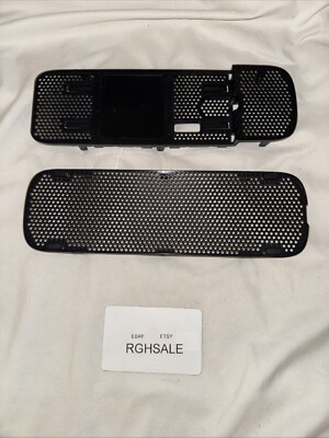Microsoft Xbox 360 Elite PHAT Black Bottom & Top Grill Cover Bezel OEM ...