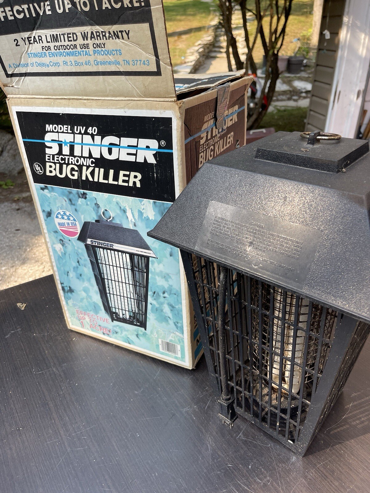 Vintage Stinger Model UV40 Bug Zapper Electronic Insect Control 1 Acre ...