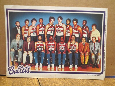 1980 NBA TOPPS CHEWING GUM PRINT---WASHINGTON BULLETS | eBay