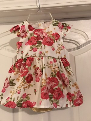 Pat Pat Floral Baby Dress 3-6 Mo Built In Bottom | eBay