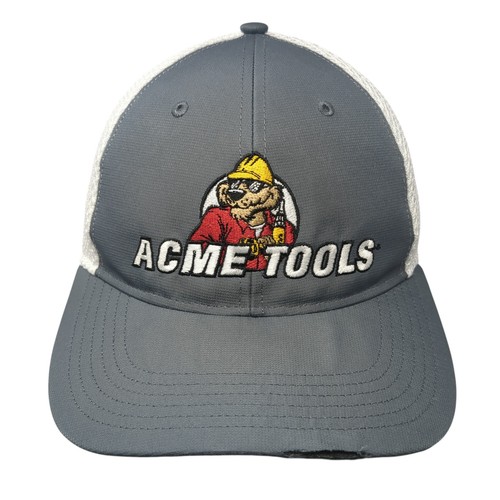 ACME Tools Strapback Trucker Hat Gray One Size Adjustable Mesh Back ...