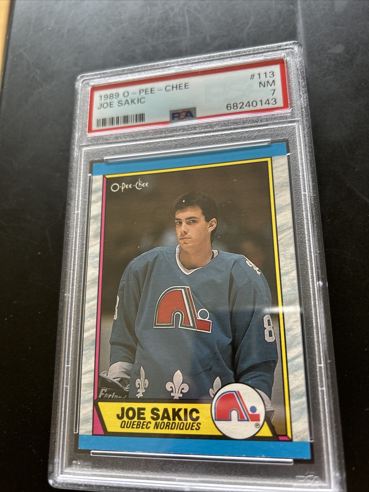 OPC PSA 7 NM JOE SAKIC HOF ROOKIE 1989 O-PEE-CHEE #113 VINTAGE GRADED ...