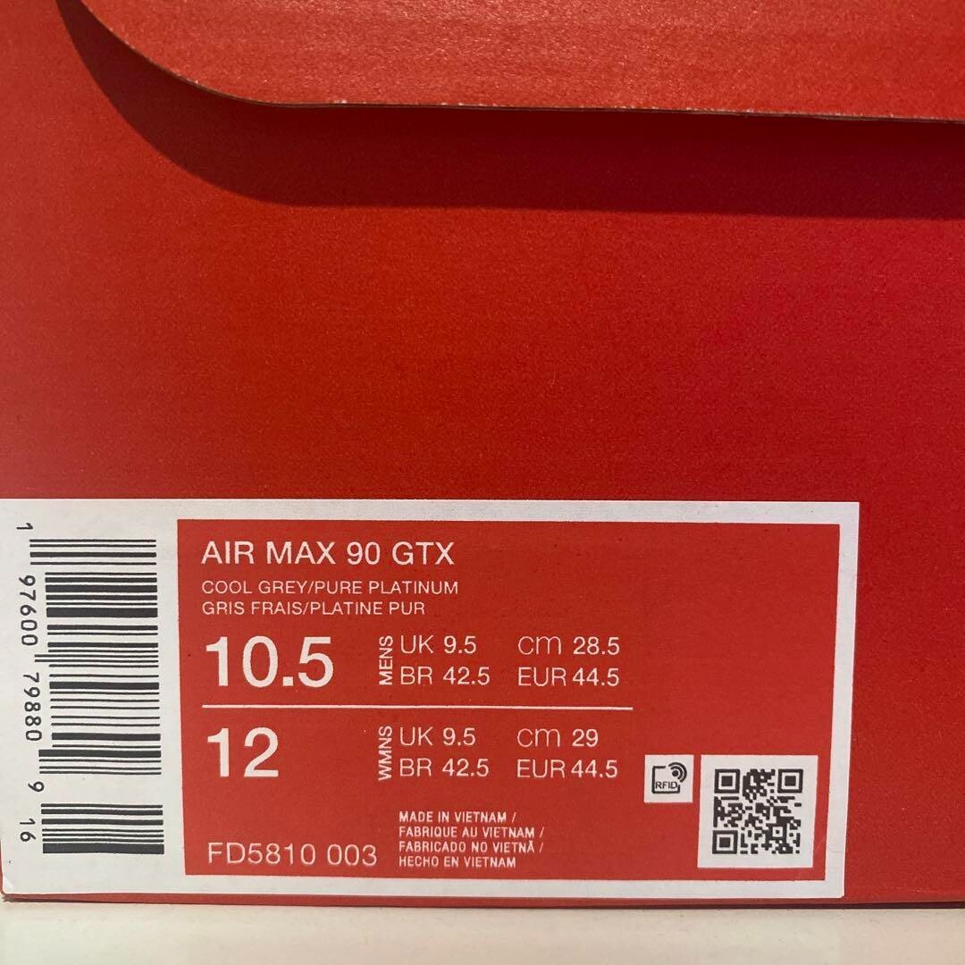 Nike Air Max 90 GORE-TEX FD5810 003 Color Dark Smoke Gray US10.5 / UK9 ...