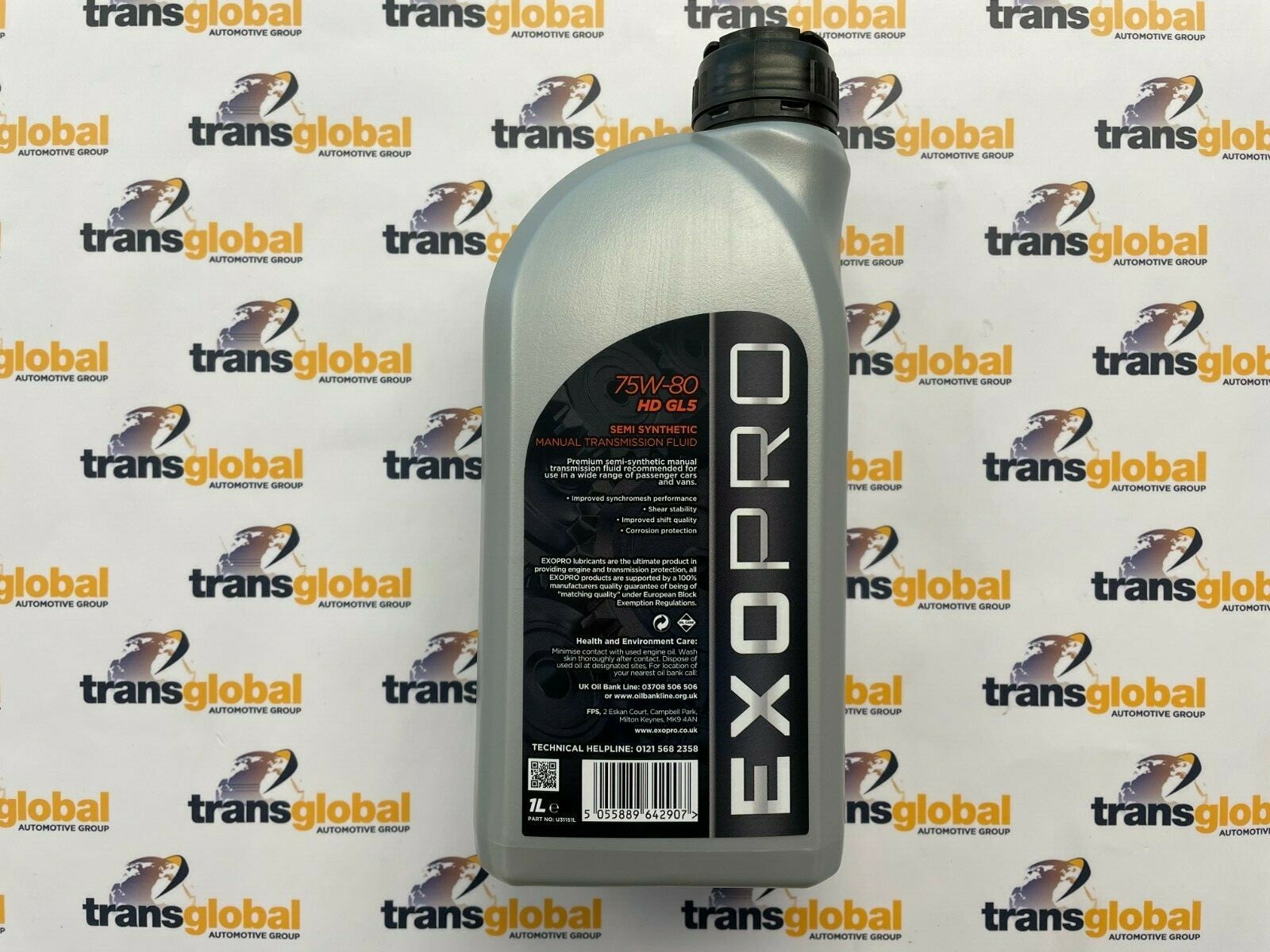 Semi Synthetic Manual Gear Lubricant Oil 75W-80 HD GL5 1L EXOPRO ...