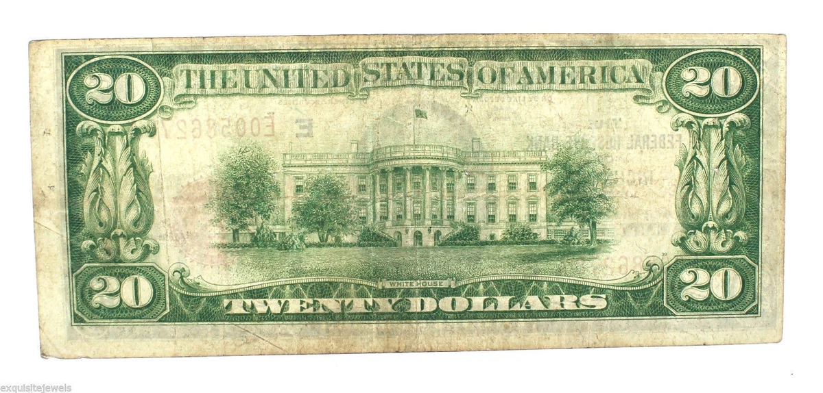 Twenty Dollar Bill Back