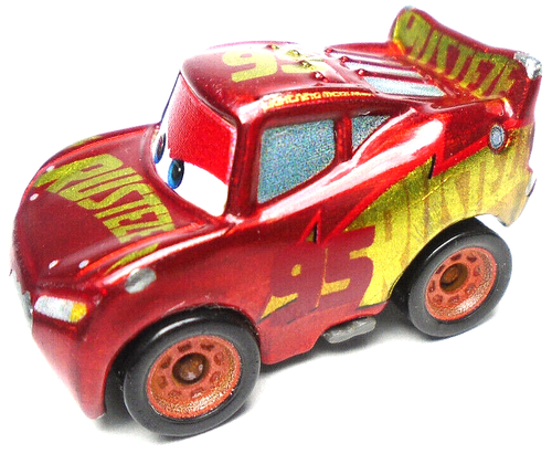 2020 DISNEY PIXAR CARS #95 MINI RACERS LIGHTNING MCQUEEN RED & GOLD 1 1 ...