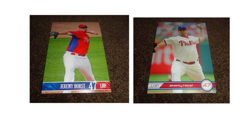 PHILLIES 2013 Jeremy Horst PHOTO CARD 4" X 6" SGA | eBay