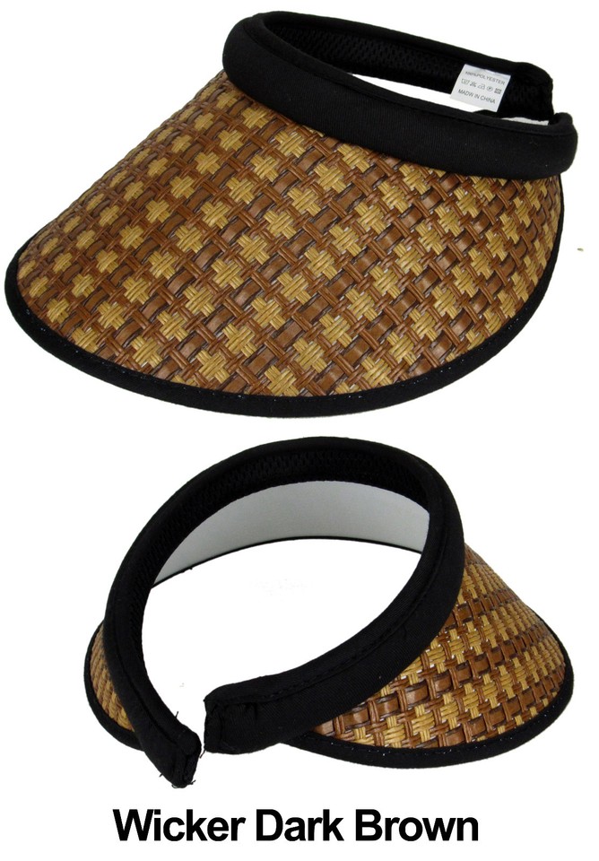 Women Lady Fashion Large Clip On Visor Wide Brim Sun UV Protection Cap ...