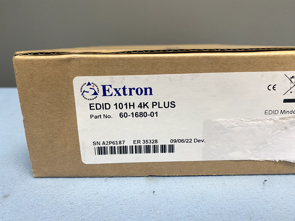 Extron EDID 101H 4K PLUS 4K/60 EDID Emulator w/ EDID Minder® for HDMI ...