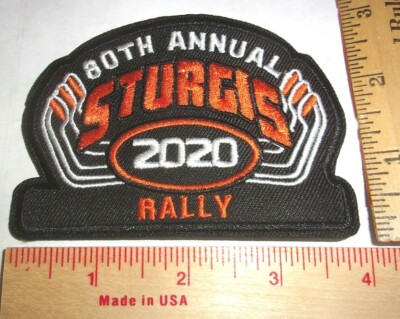 2020 Sturgis patch 80th motorcycle rally collectible souvenir biker ...