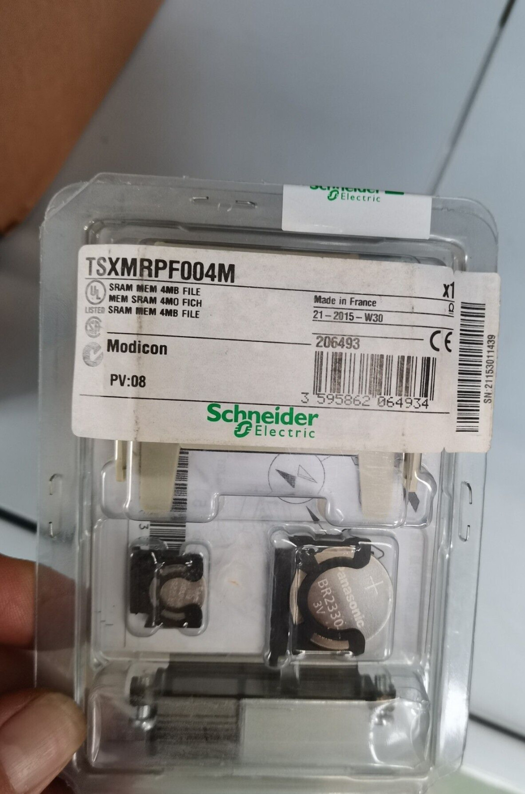 SCHNEIDER TSXMRPF004M SRAM MEM 4MB FILE .SHIP via DHL/FEDEX/UPS for ...