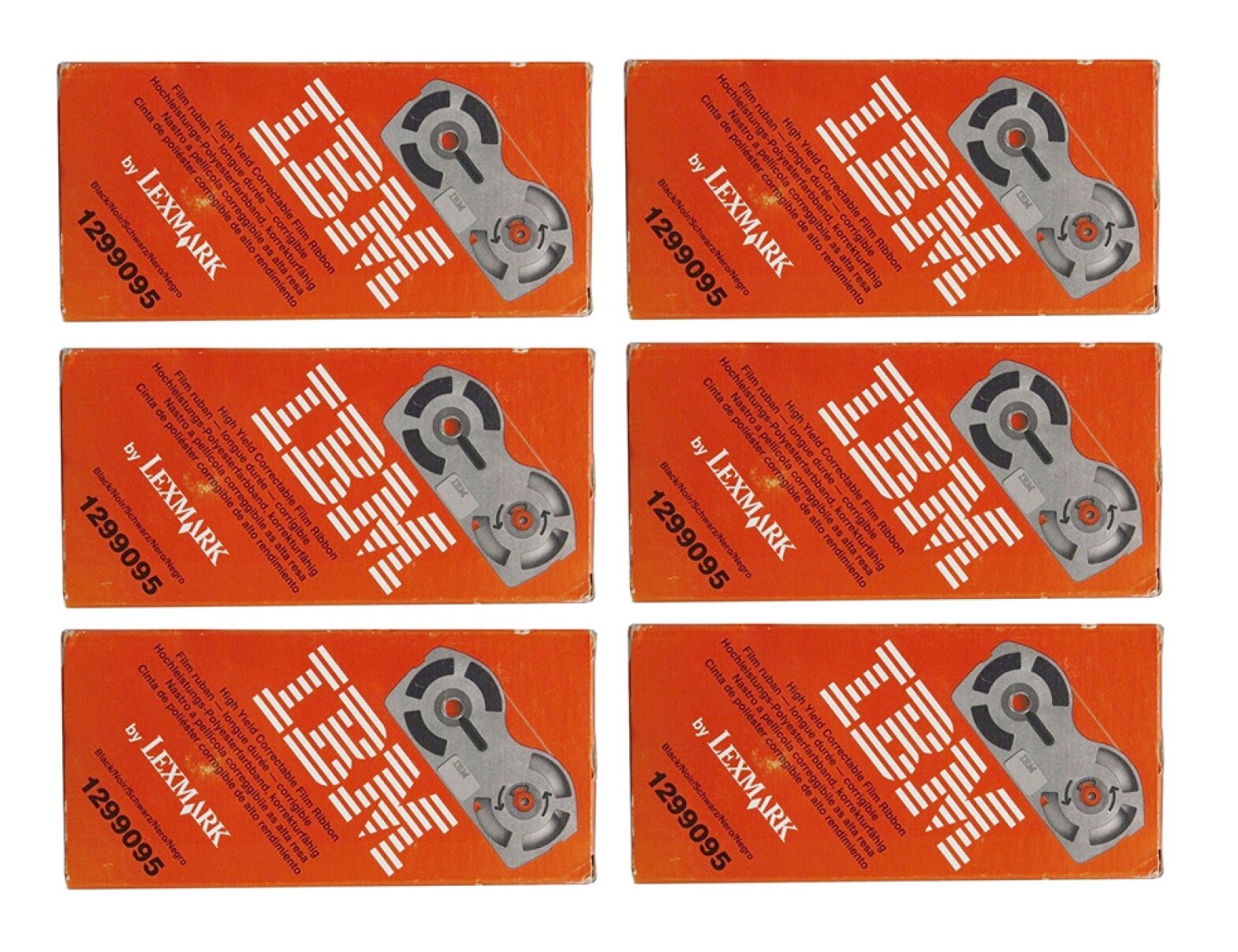 6 x Original Ribbon IBM 82C 96C 196C Selectric II XYD Composer Gr. 140C ...