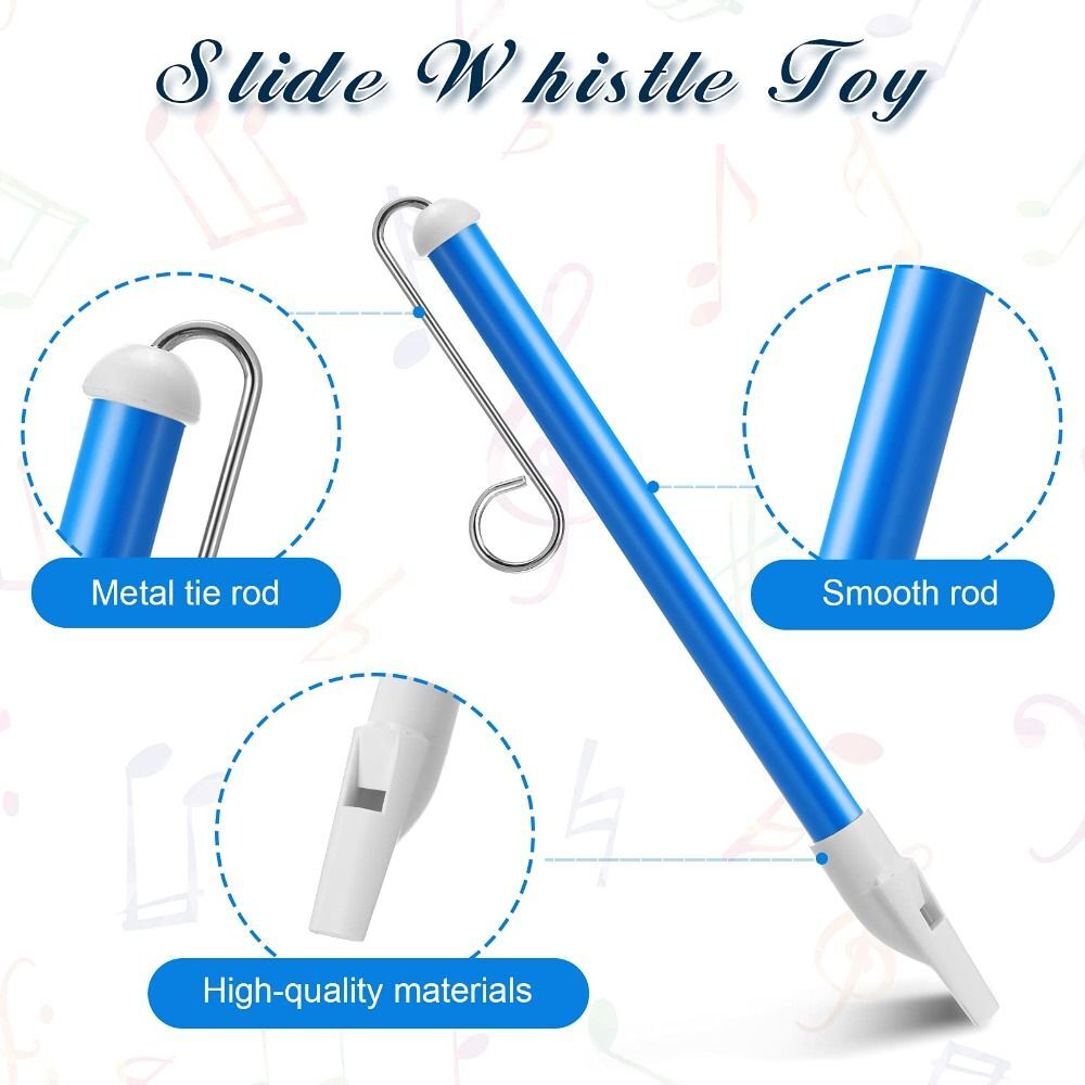 2PCS Instrument Musical Toy Classic Piccolo Toys Slide Whistle Toy ...