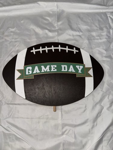 trisha maggard designs for glory haus Football Shape Game Day Sign | eBay