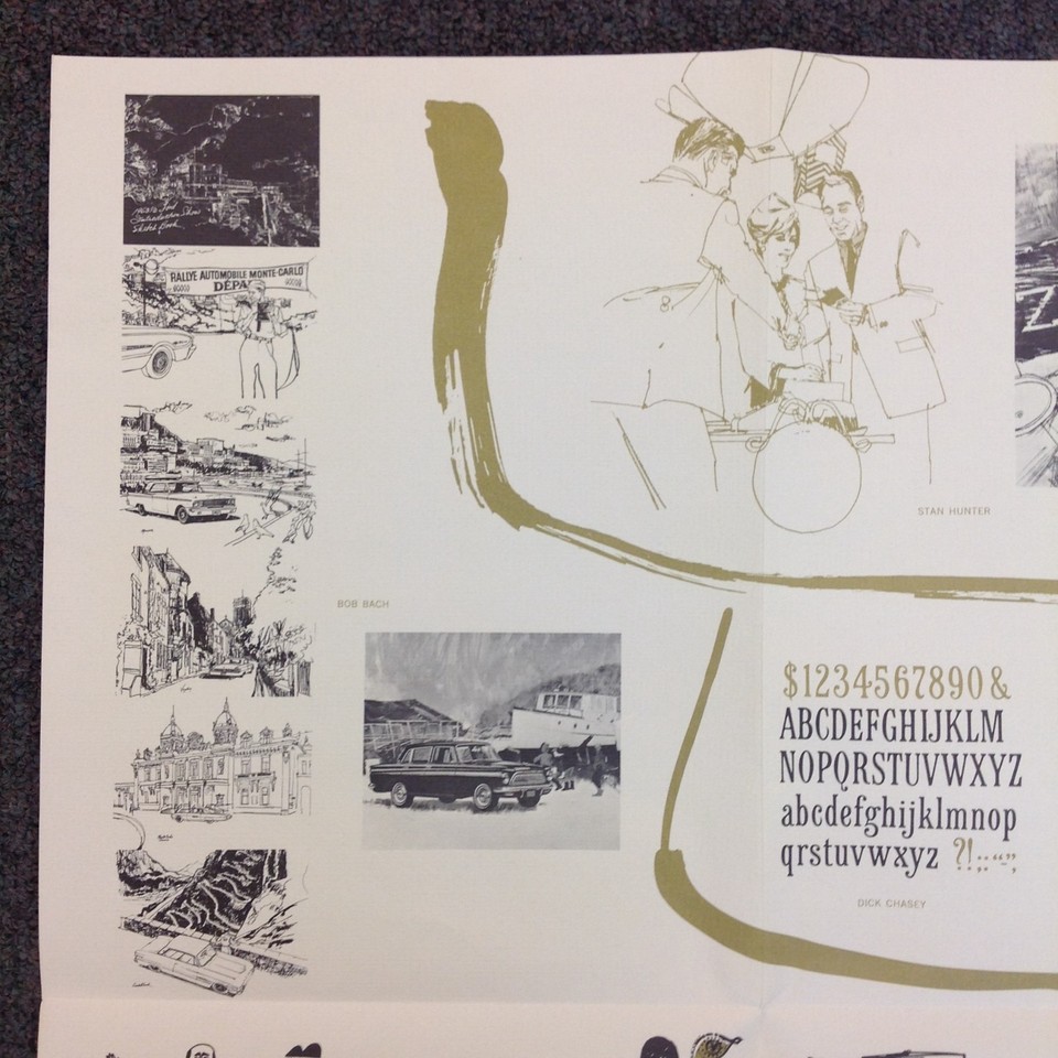 Vtg 1960's The Art Workshop Detroit Advertising Agency Fold Out Sampler ...