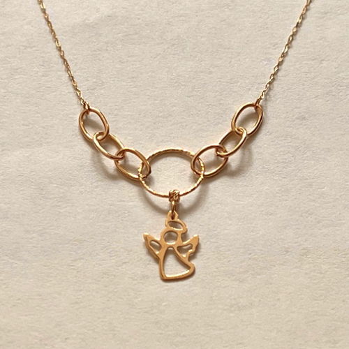 14k Solid Gold Angel Necklace - A Timeless and Meaningful Gift | Gold ...