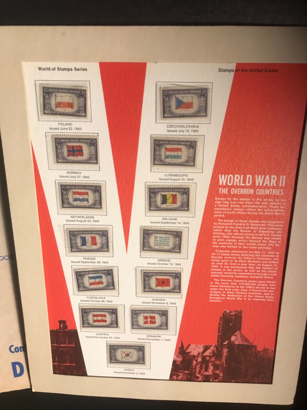 WORLD OF STAMP SERIES. WORLD WAR II OVERRUN COUNTRIES 1943-1944 | eBay