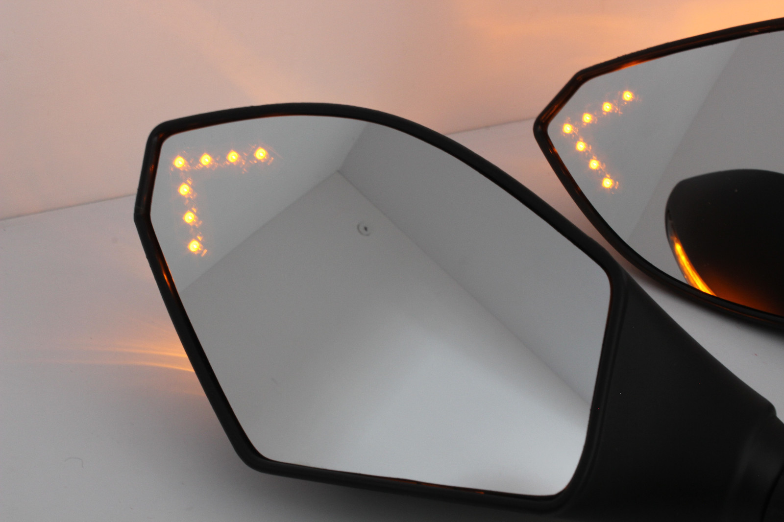 Motorcycle Mirrors LED Turn Signals Fits Yamaha FZ6R YZF R6 R6S 600 FZ ...