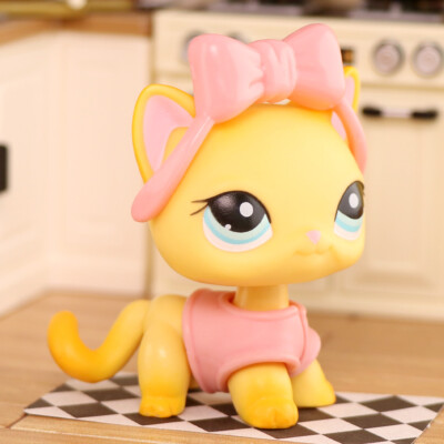 Mini Pet Shop LPS Yellow Shorthair Cat #339 with LPS Accessories Kids ...