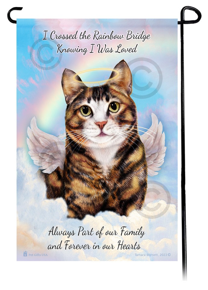 Tuxedo Cat Memorial Garden Flag | eBay