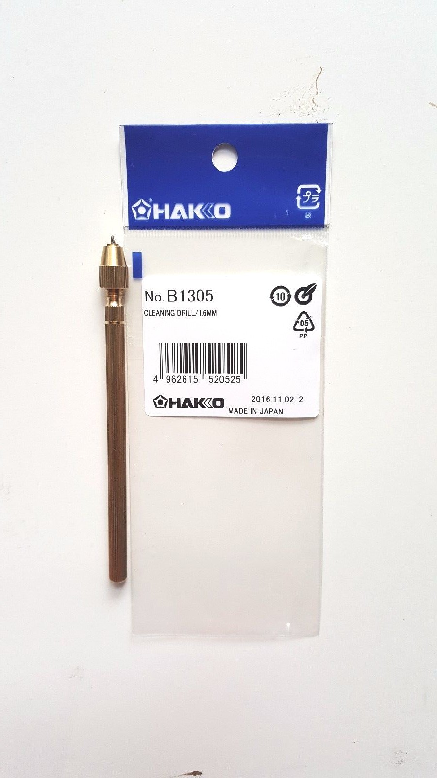 Hakko B1305 Cleaning Drill With Holder 1.6mm /Use For, 802/807/808/817 ...