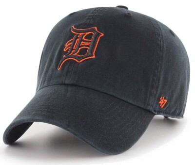 Forty Seven 47 Marque Detroit Tigres Blk Orng Clean Haut Curved Visor ...