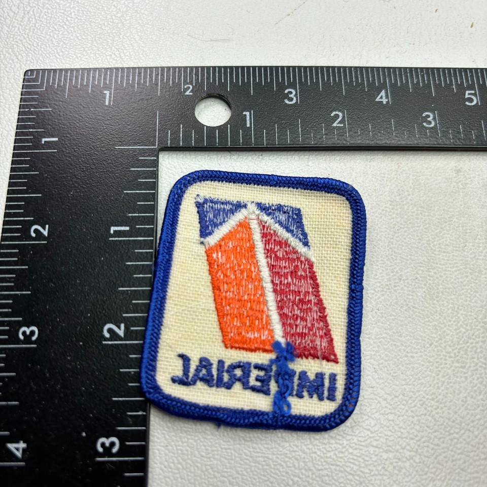 Vintage IMPERIAL Patch advertising colorful red orange blue 41MS | eBay