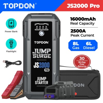 JS2000 PRO Portable Battery Booster Pack Charger Power Jump Starter ...