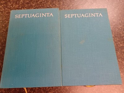 Septuaginta Hardcover Alfred Rahlfs Printed in Germany 1935 1962 ...