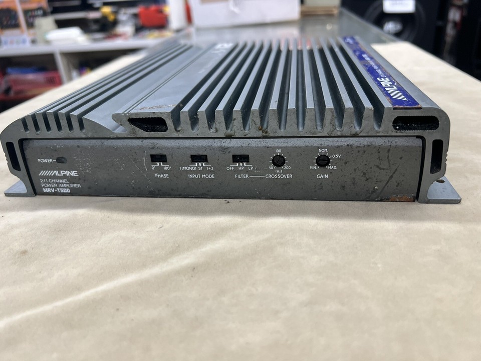 Alpine V12 MRV-T500 2 Channel 300W Old School Car Amplifier - Rare ...
