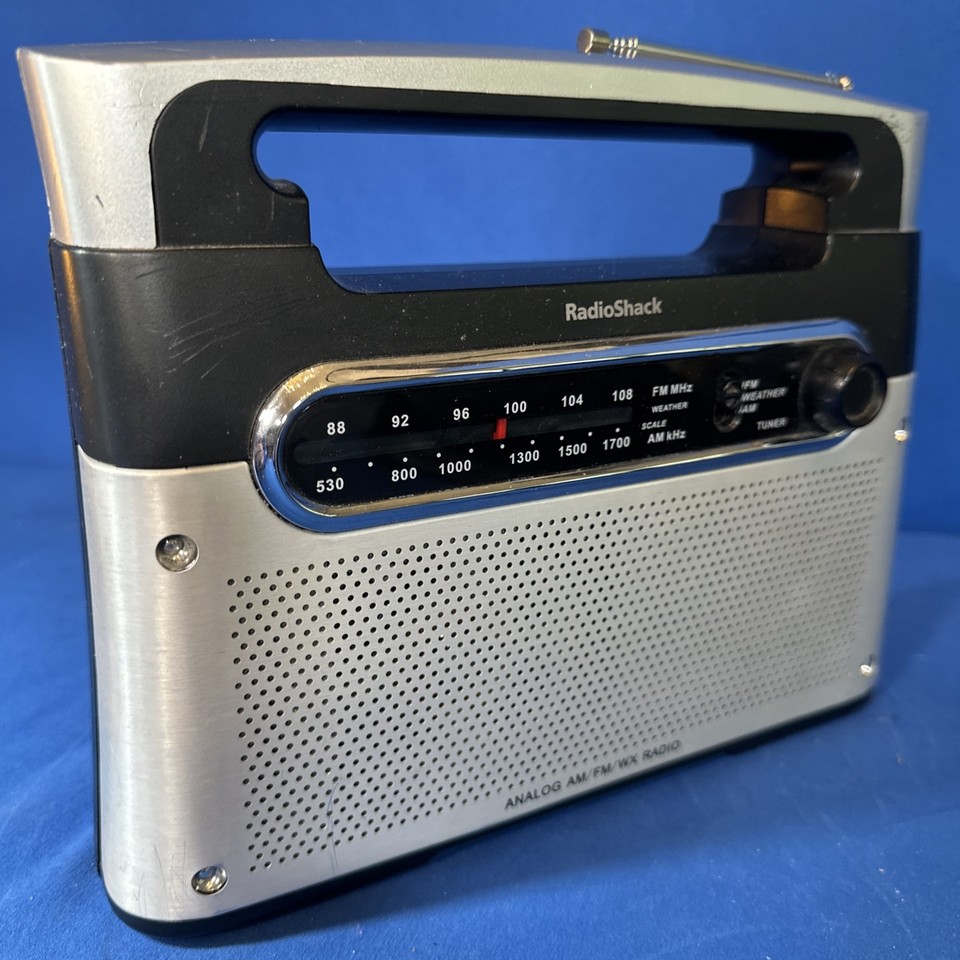 Vintage Radio Shack Portable Analog AM/FM WX Weather Radio 1200889 | eBay