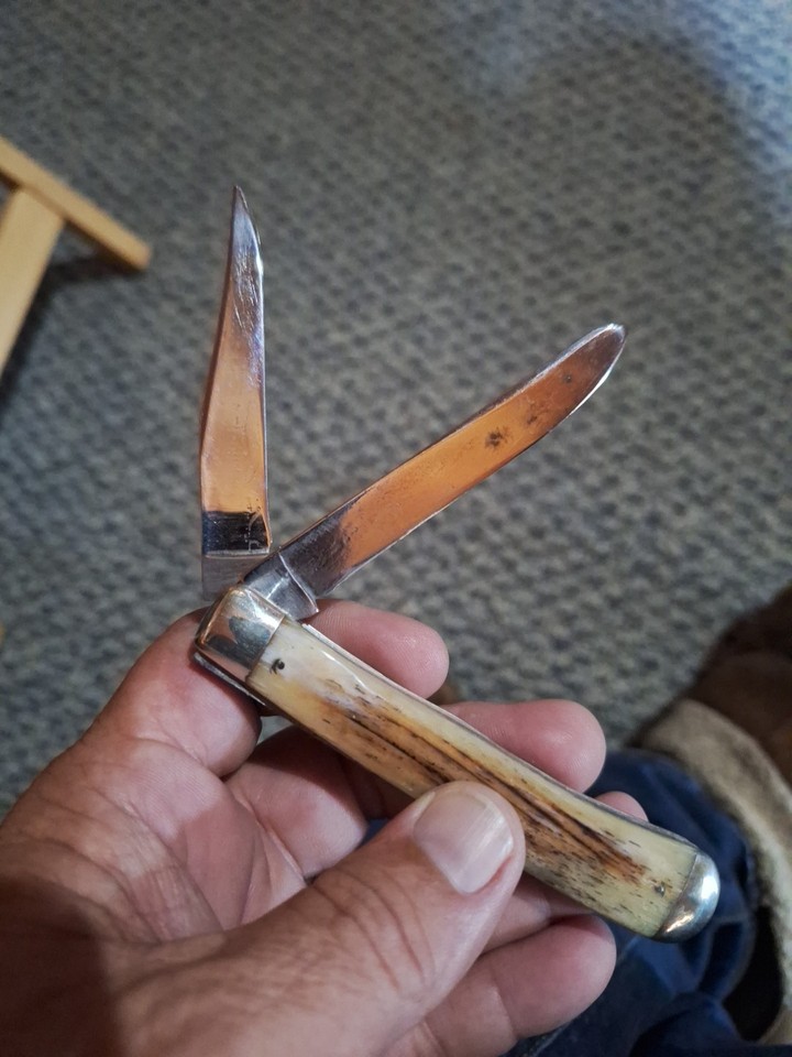 Rare* 1920-1940 Case 6254 Tested Era Trapper Pocket Knife Bone Handles ...