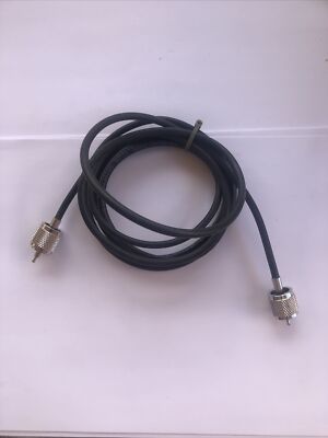 79” RG-58 Jumper UHF HAM CB VHF UHF RF Radio PL-259 Coax Cable PL Male ...