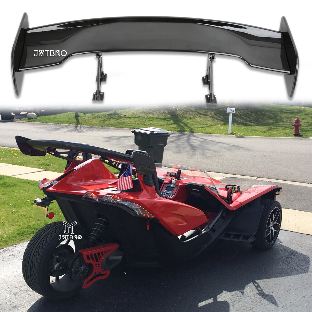57inch Rear Trunk Spoiler Racing GT Style Wing Gloss Black For Polaris ...