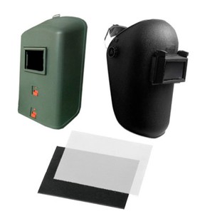 PLASTIC HANDHELD / FLIP UP WELDING MASK VISOR FACE GUARD LENS CLEAR ...