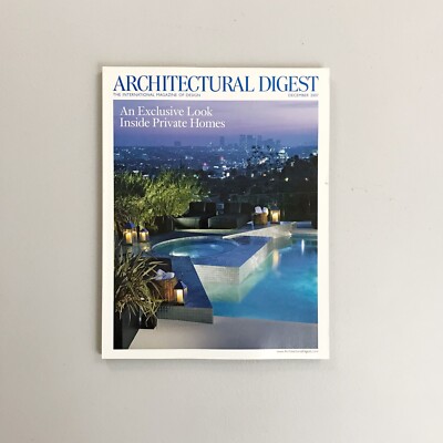 ARCHITECTURAL DIGEST Magazine VTG 2007 December Backlist Inside Private ...
