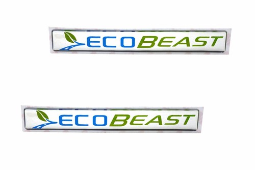 Pair ECOBEAST Ecoboost Fender Badge 3D Emblem Sticker For 2011-2014 ...