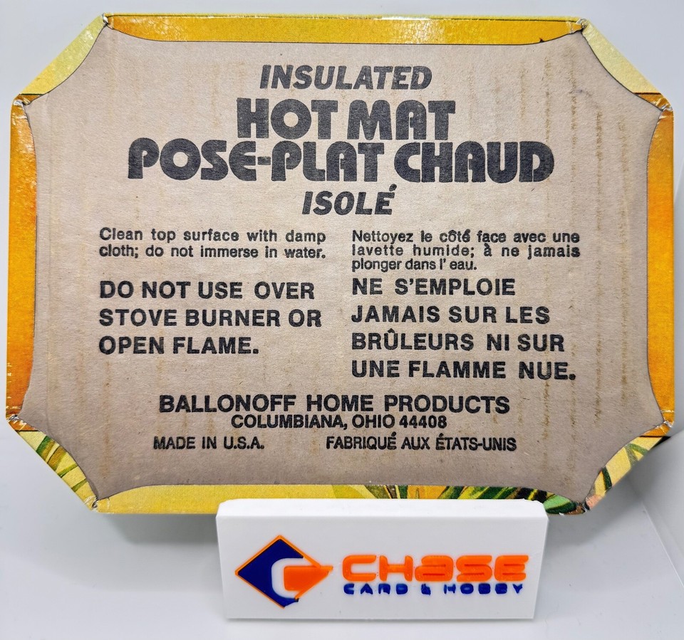 Vintage Ballonoff All Purpose Hot Mat Hot Pad Trivet Insulated Retro ...